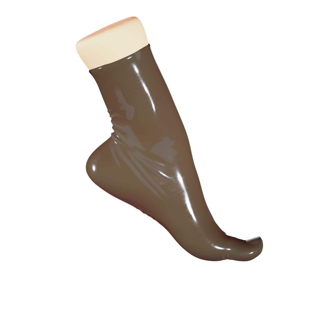 Translucent Smoky Black Toe Socks (Ankle) – UniqDsn