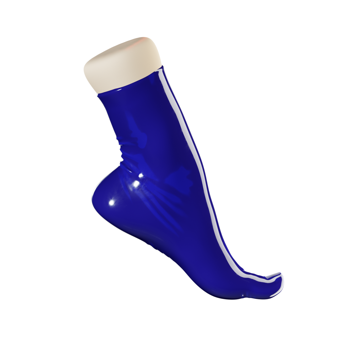 Cobalt Blue Toe Socks (Ankle High) – UniqDsn