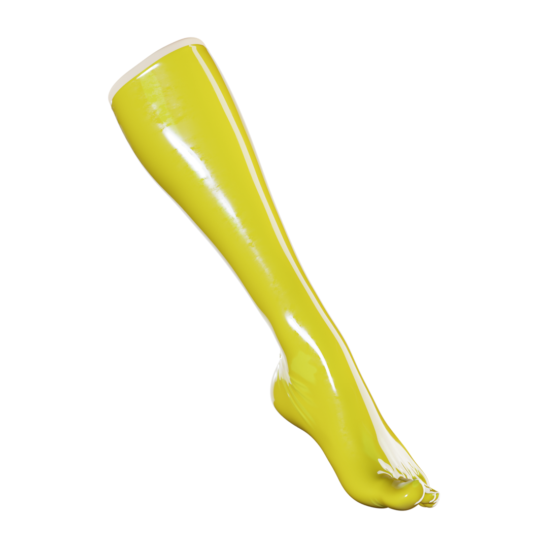 Bright Yellow Toe Socks (Knee High) – UniqDsn