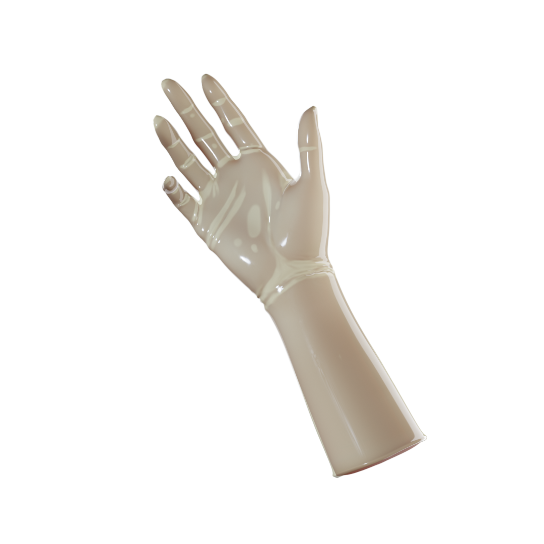 Translucent Natural Gloves (Mid Arm) – UniqDsn